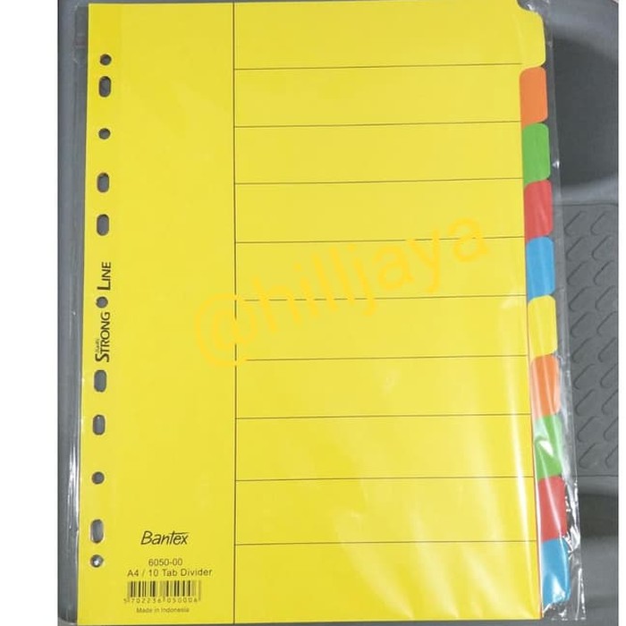 Jual BANTEX CARBOARD DIVIDER & INDEXES UK.A4-10PAGES (6050) | Shopee ...