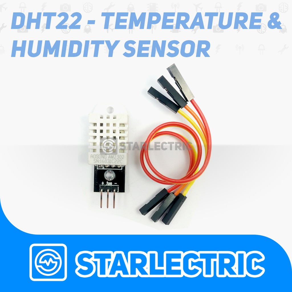 Jual DHT22 Modul Sensor Suhu & Kelembapan + Kabel | Shopee Indonesia