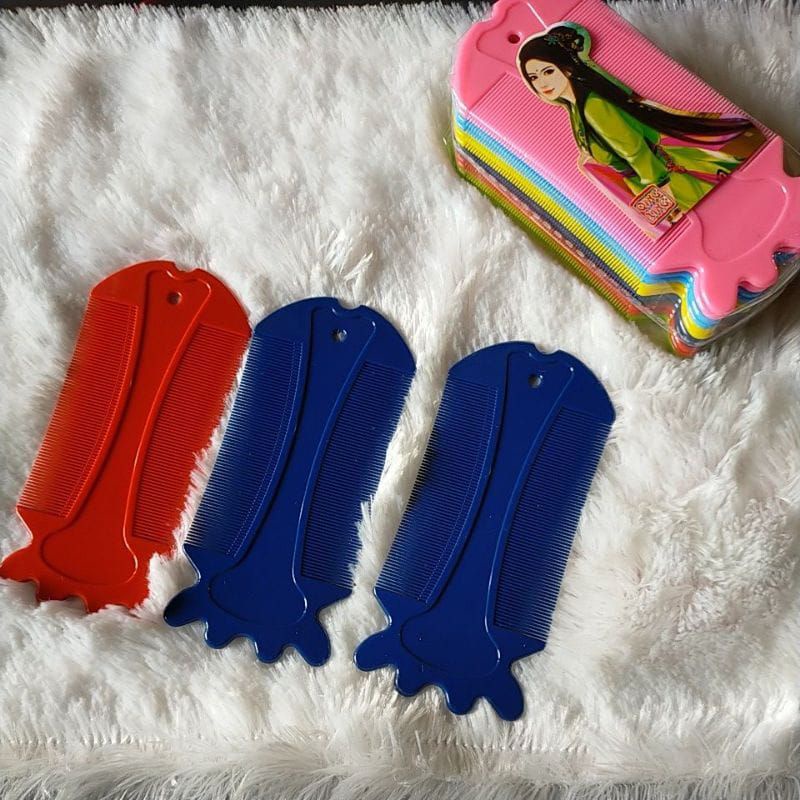 Jual serit rambut warna / sisir kutu plastik | Shopee Indonesia