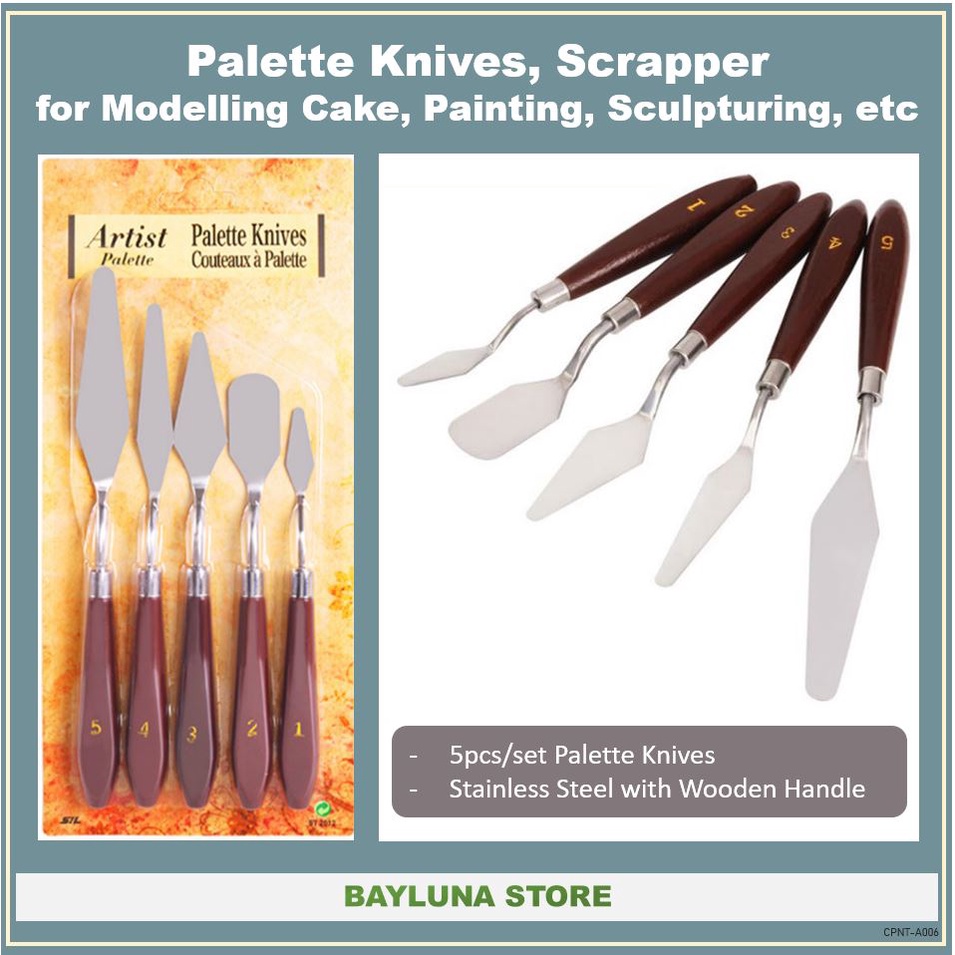 Jual Bayluna - Set Pisau Palet Palette Knives untuk Dekorasi Kue, Cat ...