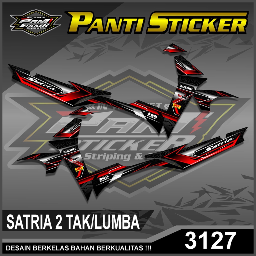Jual A3127 Sticker Striping Satria lumba / 2 tak Variasi Racing Semi ...