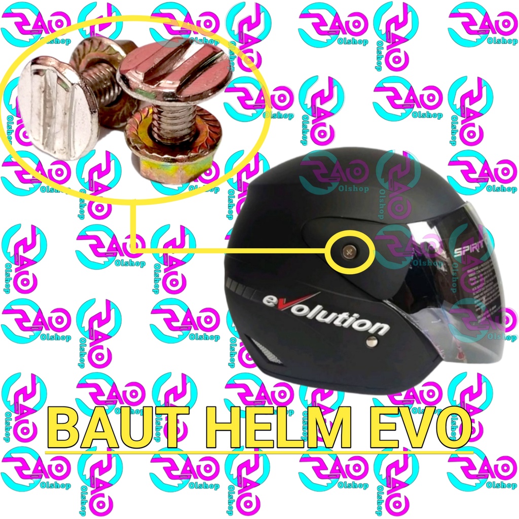 Jual Baut Helm GM EVO Helem Shopee GOJEK GRAB Evolution | Shopee Indonesia
