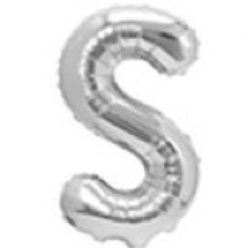 Jual Balon Huruf SILVER A-Z Ukuran 40cm / Balon Huruf / Balon Pesta ...