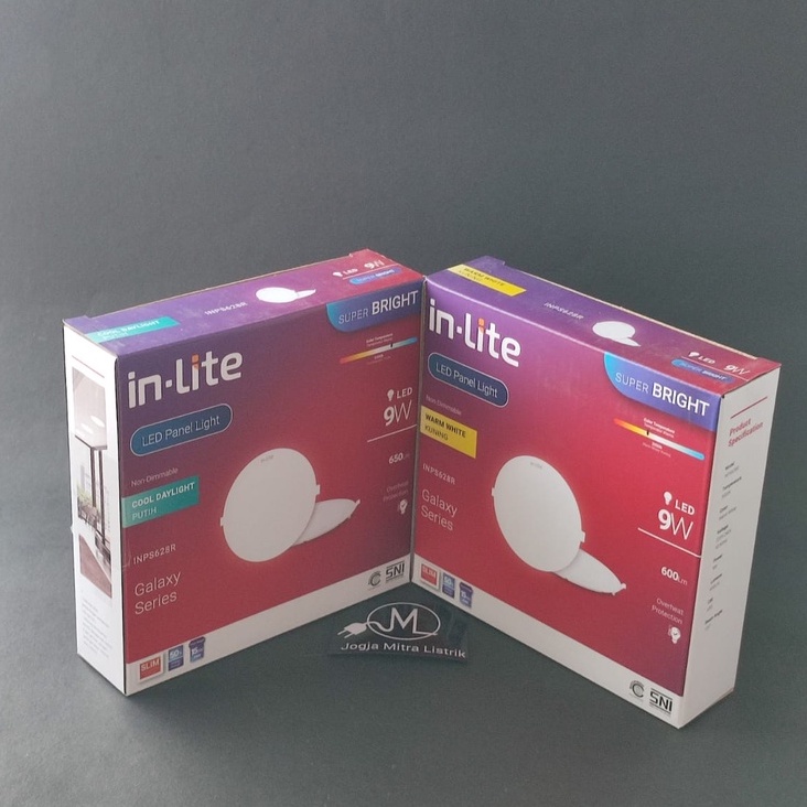 Jual LAMPU PANEL DOWNLIGHT IB LED INLITE INPS628R BULAT 9 WATT PUTIH ...