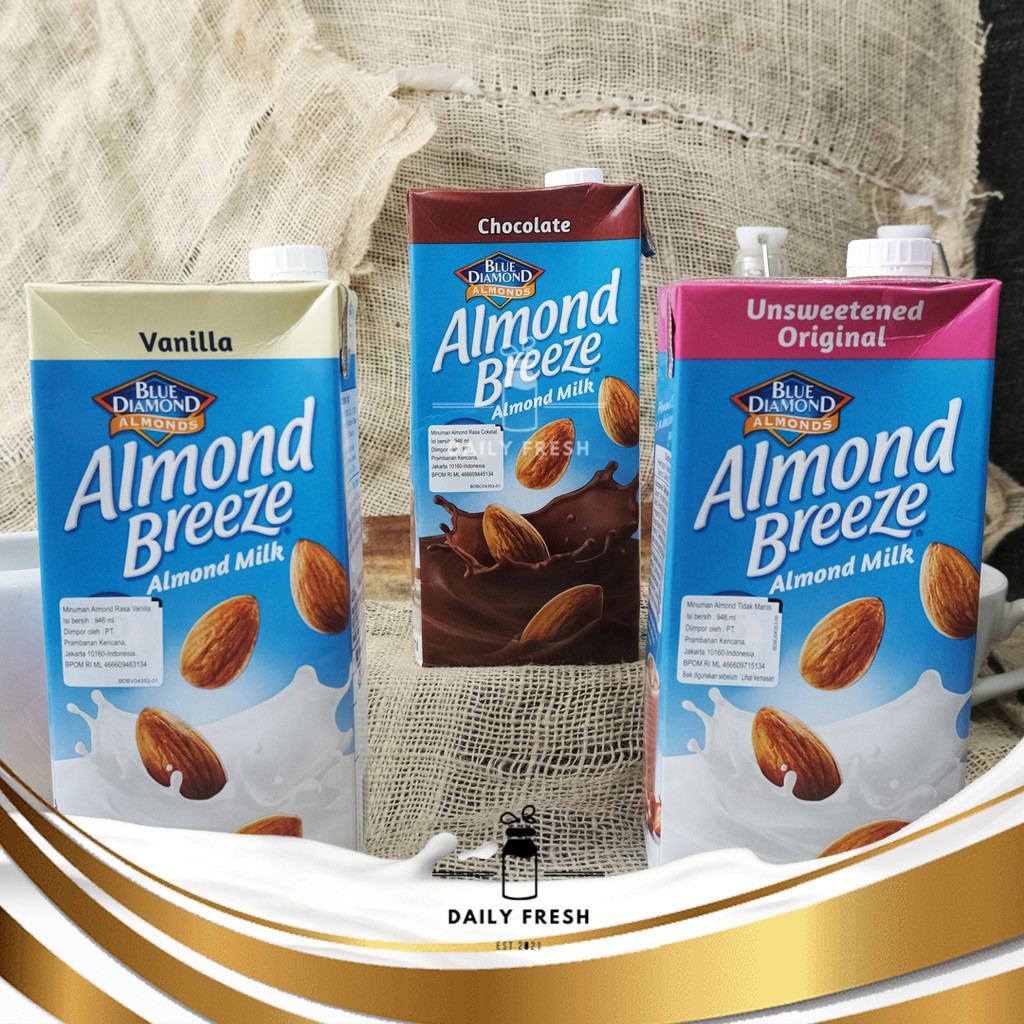 Jual BLUE DIAMOND ALMOND BREEZE ALMOND MILK (UNSWEETENED ORIGINAL / ORIGINAL / BARISTA BLEND ...