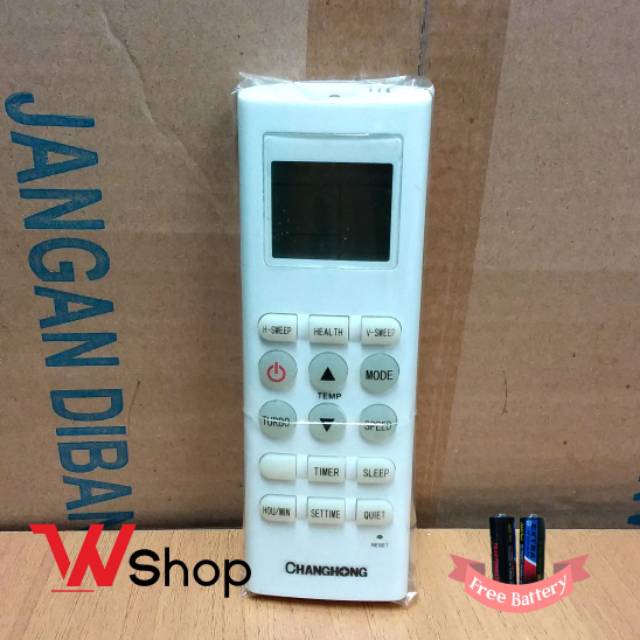 Jual REMOTE/REMOT AC CHANGHONG ORIGINAL - Air Conditioner | Shopee ...