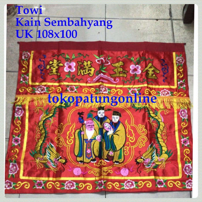 Jual Towi Meja Altar - Towi Kain Merah Altar Sembahyang Fuluso | Shopee ...