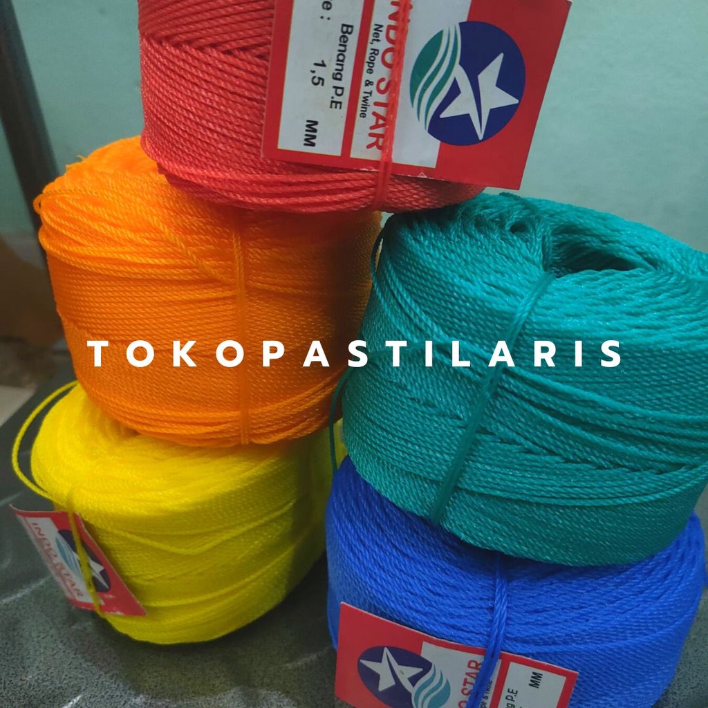 Jual Tali Tambang Plastik PE 1.5mm INDOSTAR (1 ROLL) | Shopee Indonesia