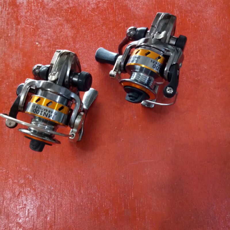 Jual Reel Pancing Mini 100 Spinning Fishing 100 reel super mini reel ...