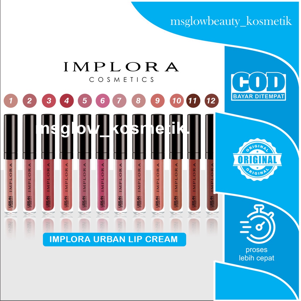 Jual IMPLORA URBAN LIP CREAM MATTE - Lip Cream Implora - Lip Cream ...