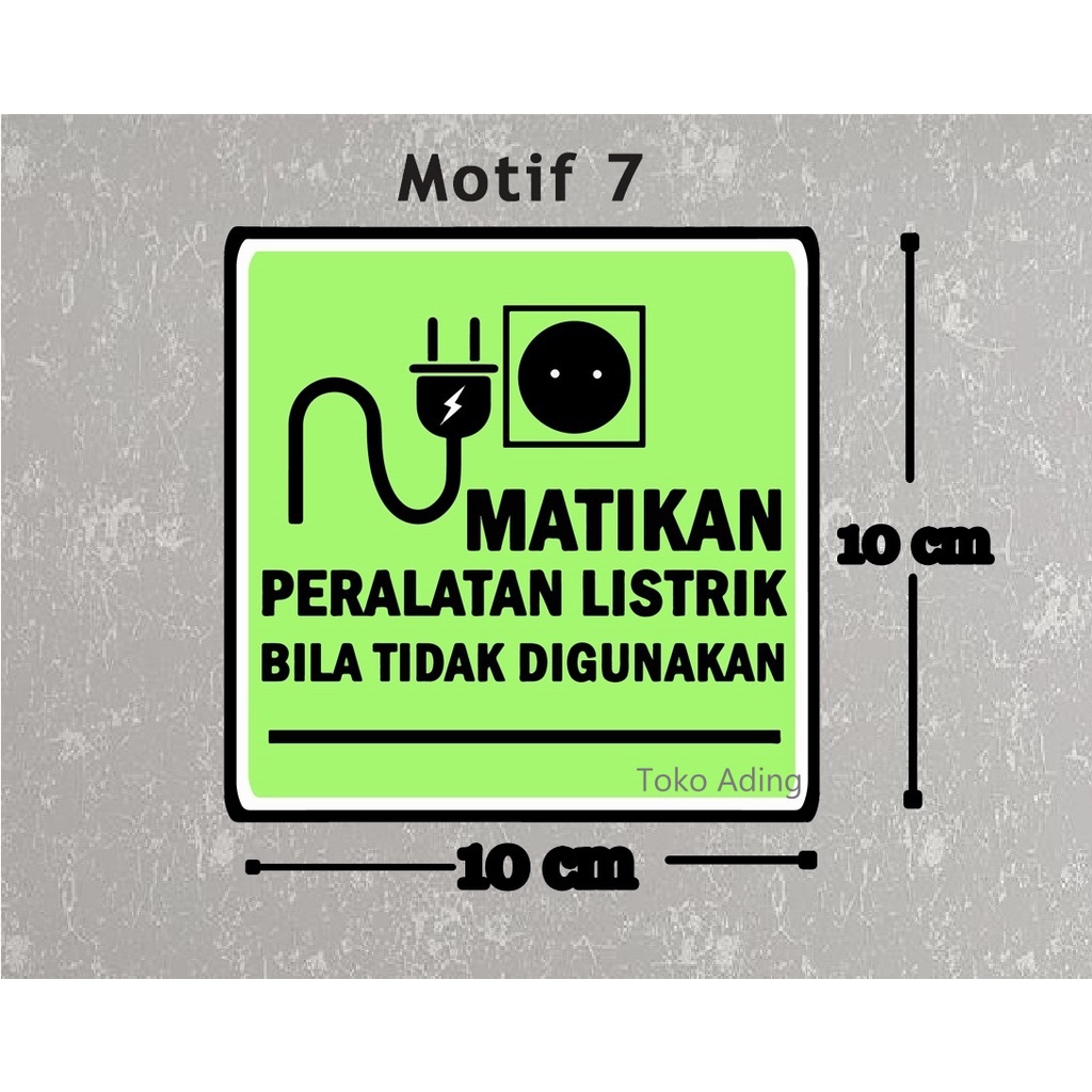 Jual Stiker Tanda Hemat Energi Listrik Air Kulkas AC / Energy Saving ...