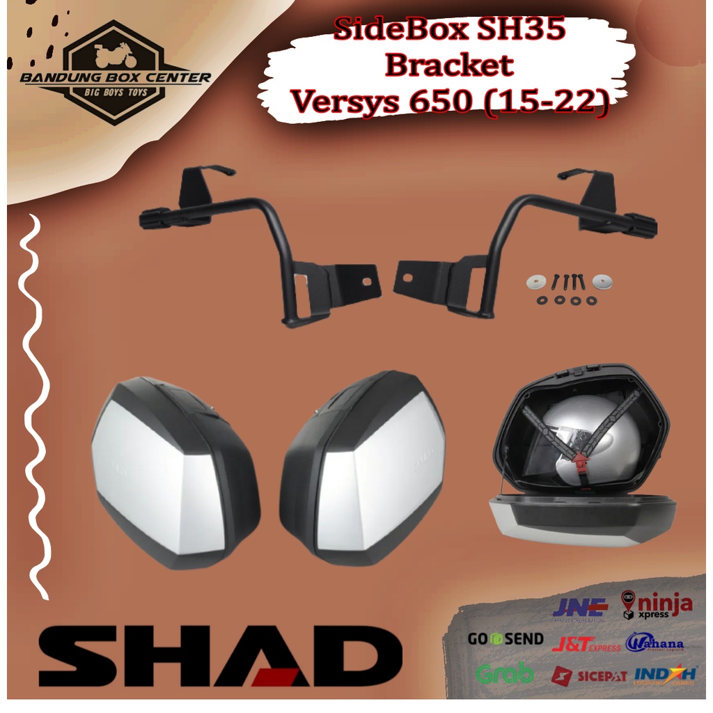 Jual Box Shad SH35 Sidebox dan Bracket 3P System Versys 650 Side Box ...