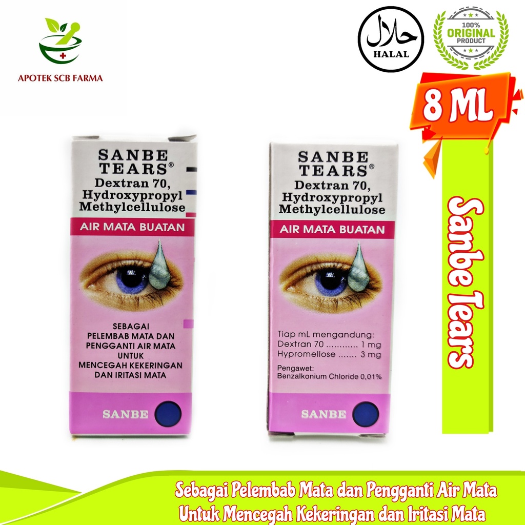 Jual Tetes Air Mata Buatan Sanbe Tears 8 ml - Meredahkan Iritasi Mata ...