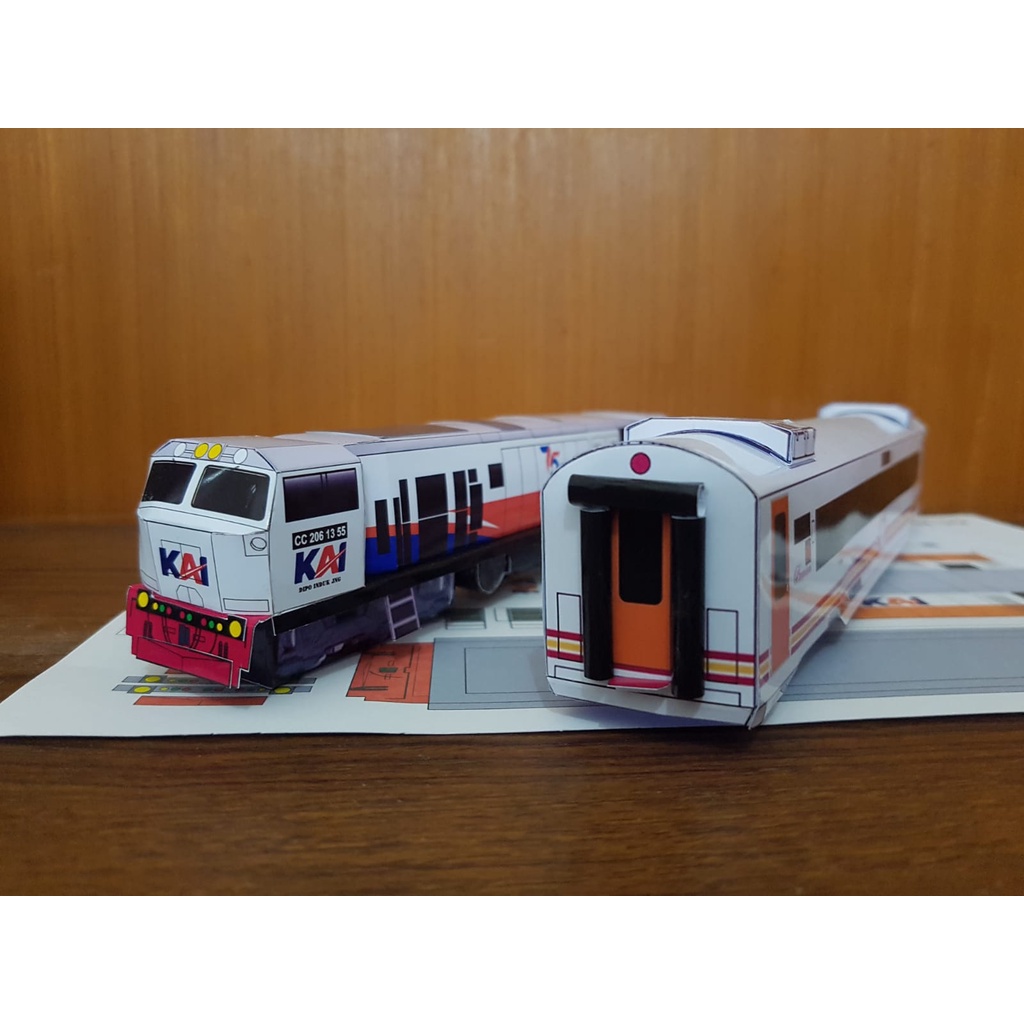 Jual DIY Papercraft kertas Kereta Api Indonesia | Shopee Indonesia