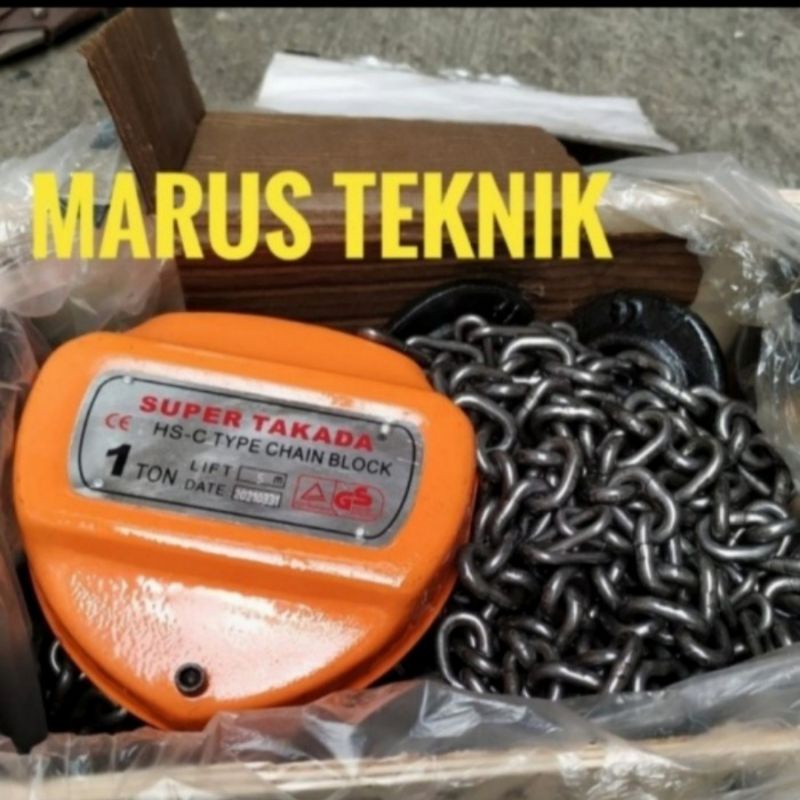 Jual Takel /Chain Block 1Ton x 10mtr Supertakada | Shopee Indonesia