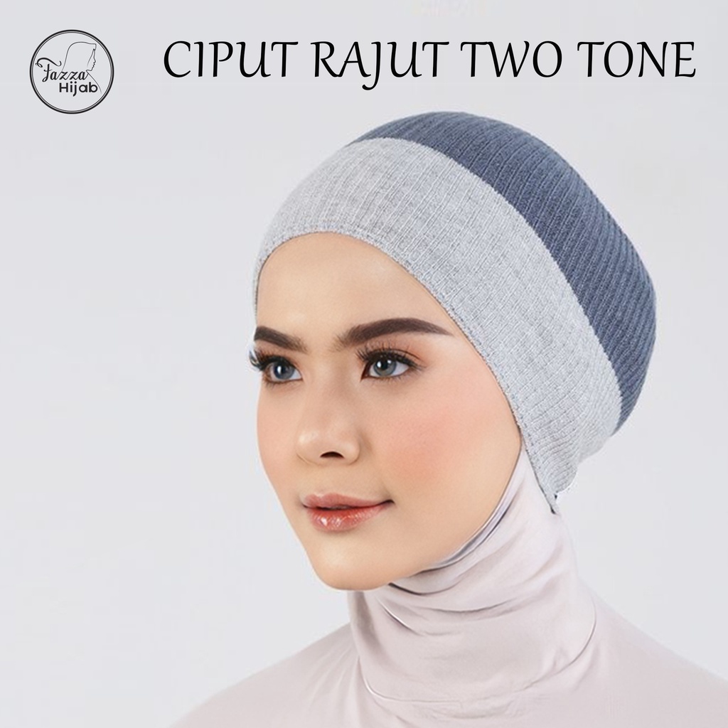 Jual Ciput Rajut Premium 2 Warna / Inner Hijab Two Tone / Daleman ...