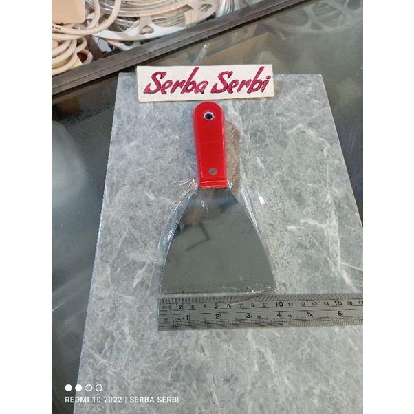 Jual (GG.PVC SKRAP BESI) Sekrap kape sendok dempul besi gagang | Shopee ...