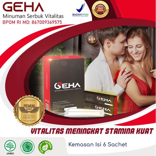 Jual GEHA - Herbal Stamina Pria - Suplemen Pria Agar Tahan Lama 1 Sachet BPOM | Shopee Indonesia