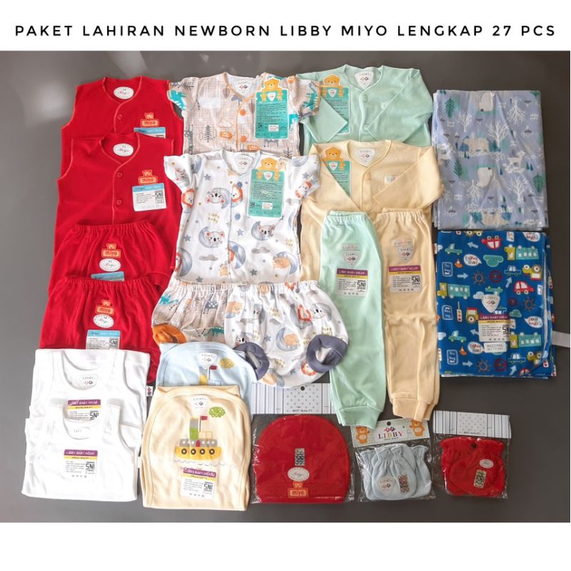 Jual Paket Newborn Lengkap Libby dan Miyo 27 Pcs | Shopee Indonesia