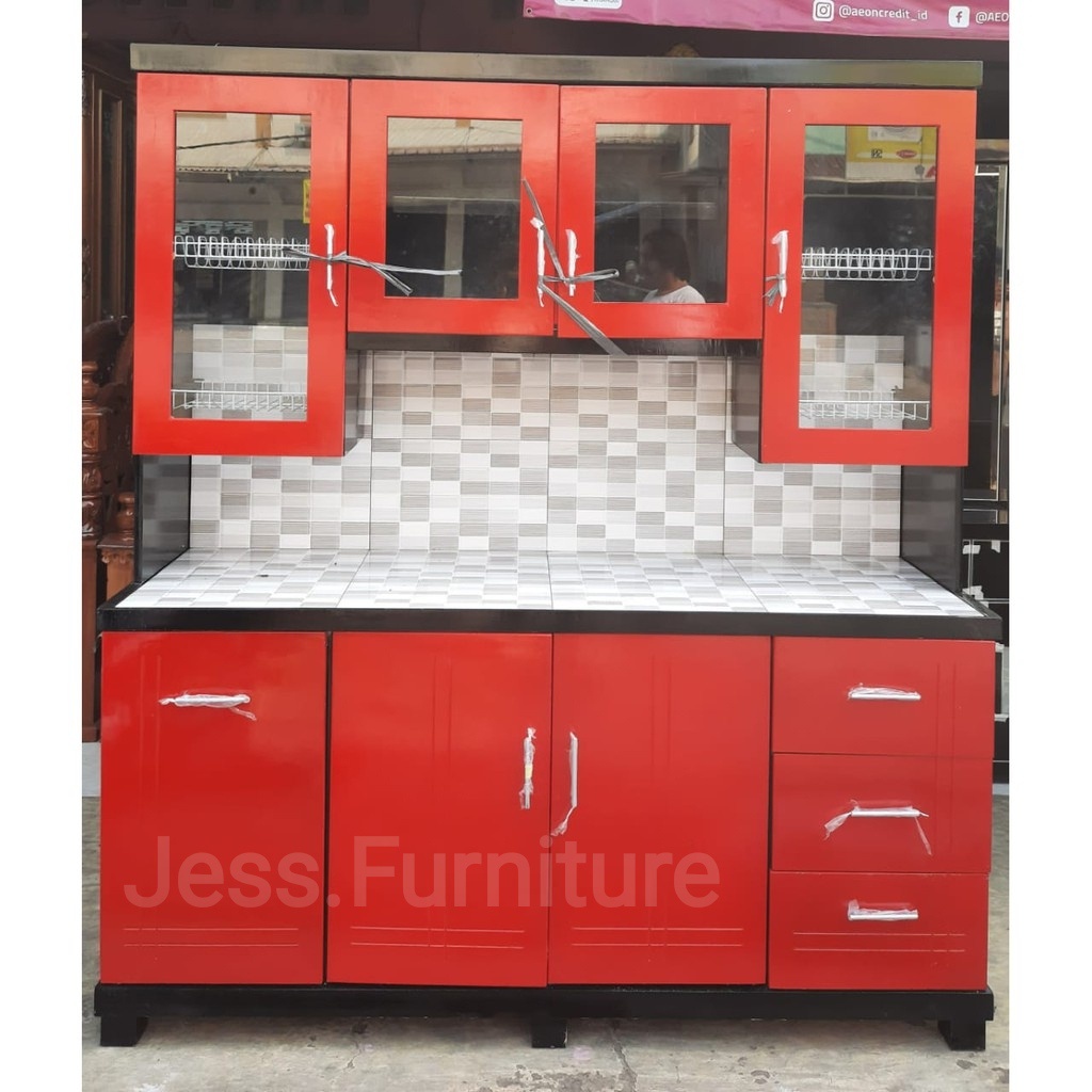 Jual Lemari Piring 4 PINTU / Rak Sayur/ Lemari Sayur/ Rak Piring Dapur ...