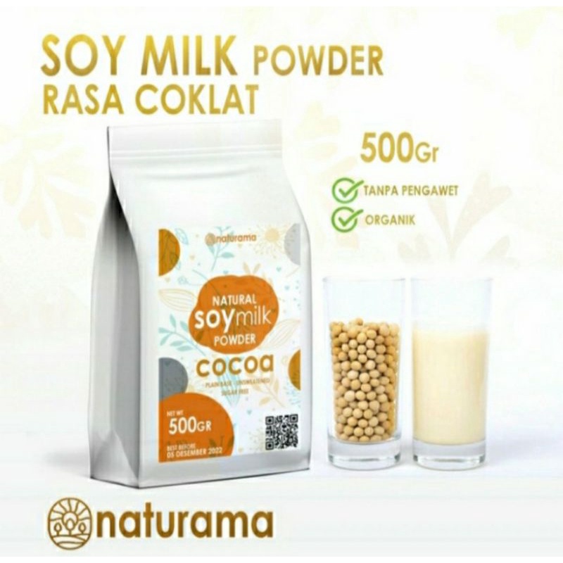 Jual SUSU KEDELAI BUBUK RASA COKLAT 500 GRAM CHOCOLATE SOYMILK POWDER ...