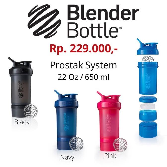 Jual Blender Bottle PROSTAK Botol Minum Fitness Botol Shaker Whey Protein | Shopee Indonesia