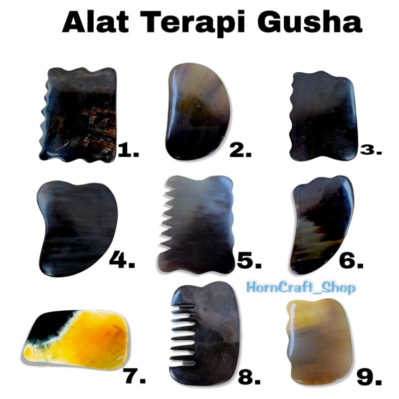 Jual Alat Terapi Guasha facial bahan Tanduk | Shopee Indonesia