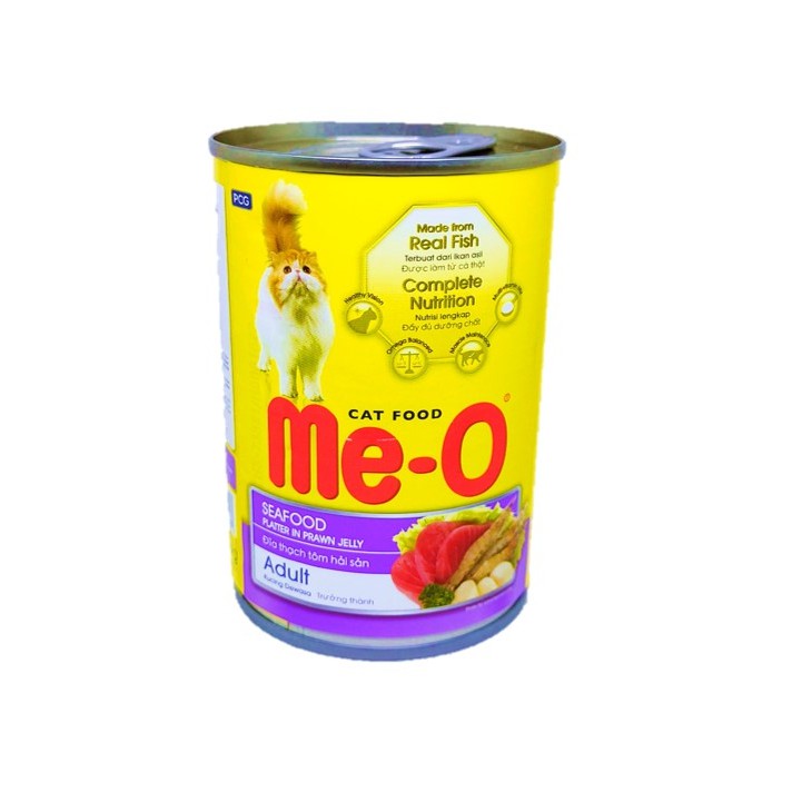 Jual MeO Kaleng 400 Gr Rasa SEAFOOD | MeO Seafood 400 Gr me-o Me-o wet ...