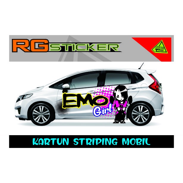 Jual stiker striping kartun mobil avanza innova calya ertiga dll ...