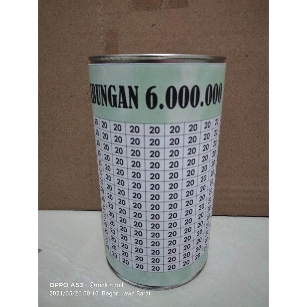Jual Celengan Target 6 Juta - 20k / Celengan Viral Unik / Souvenir ...