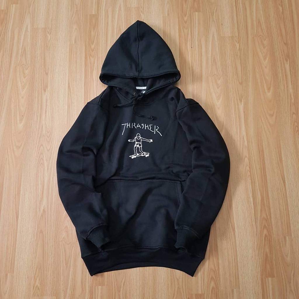 Jual Sweater Jaket Hoodie Hitam Polos Pria Wanita Unisex Premium High ...