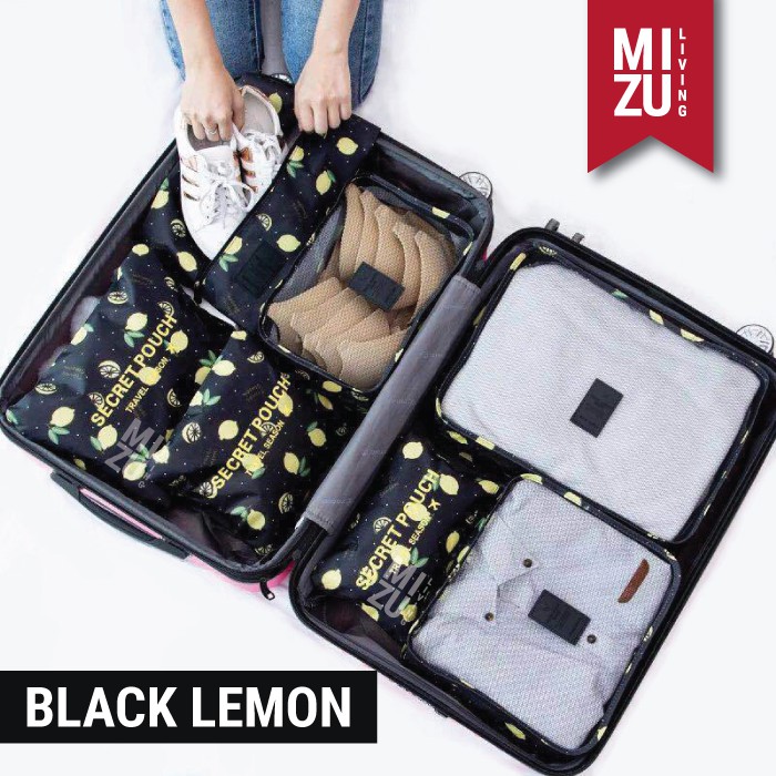 Jual SECRET POUCH Travel Packing Cubes 7in1 Storage Bag Organizer Tas ...