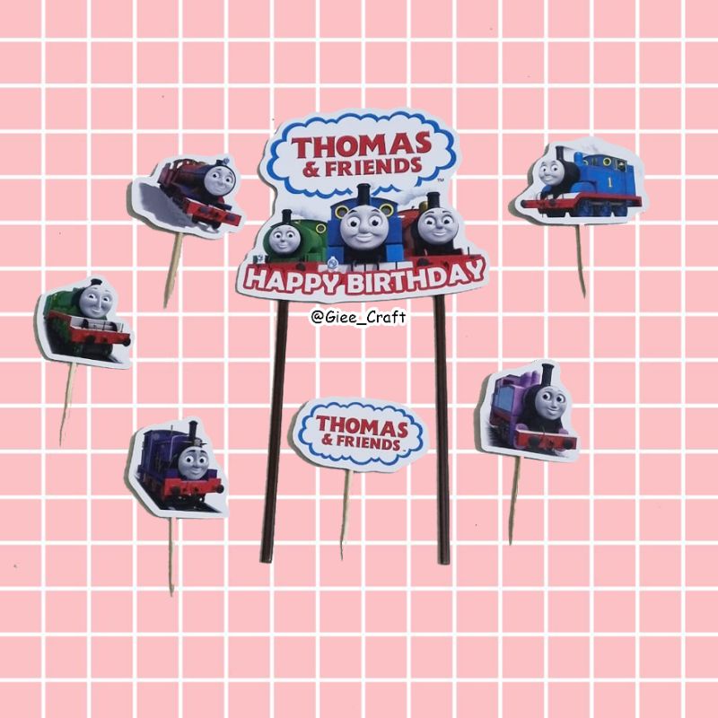 Jual Cake Topper THOMAS & FRIENDS / Topper Kue THOMAS & FRIENDS ...