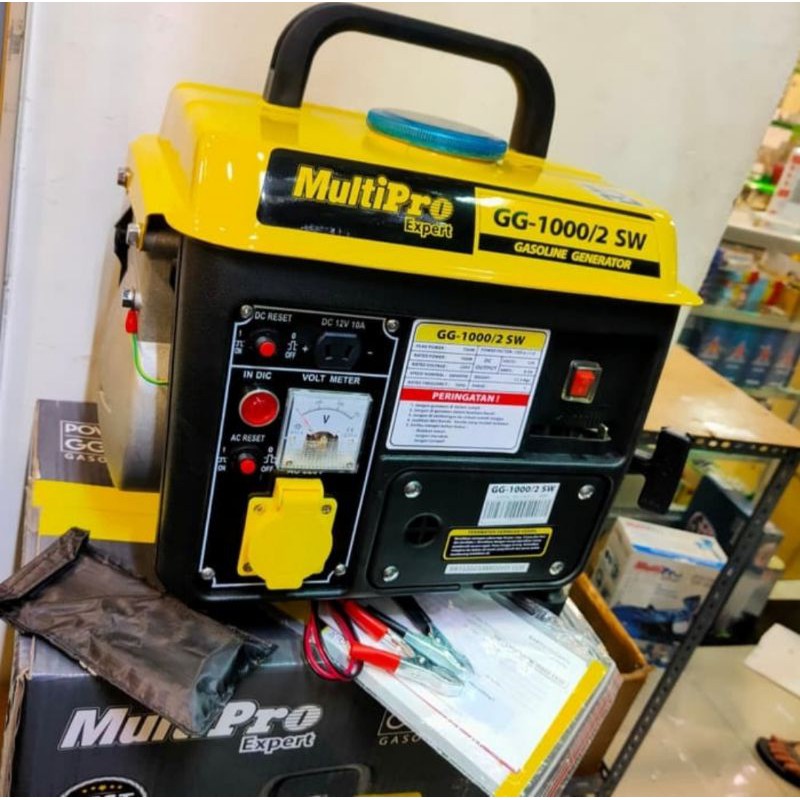 Jual Genset MULTIPRO GG1000 /2 SW Mesin pembangkit listrik 800 watt Generator GG 1000 | Shopee ...
