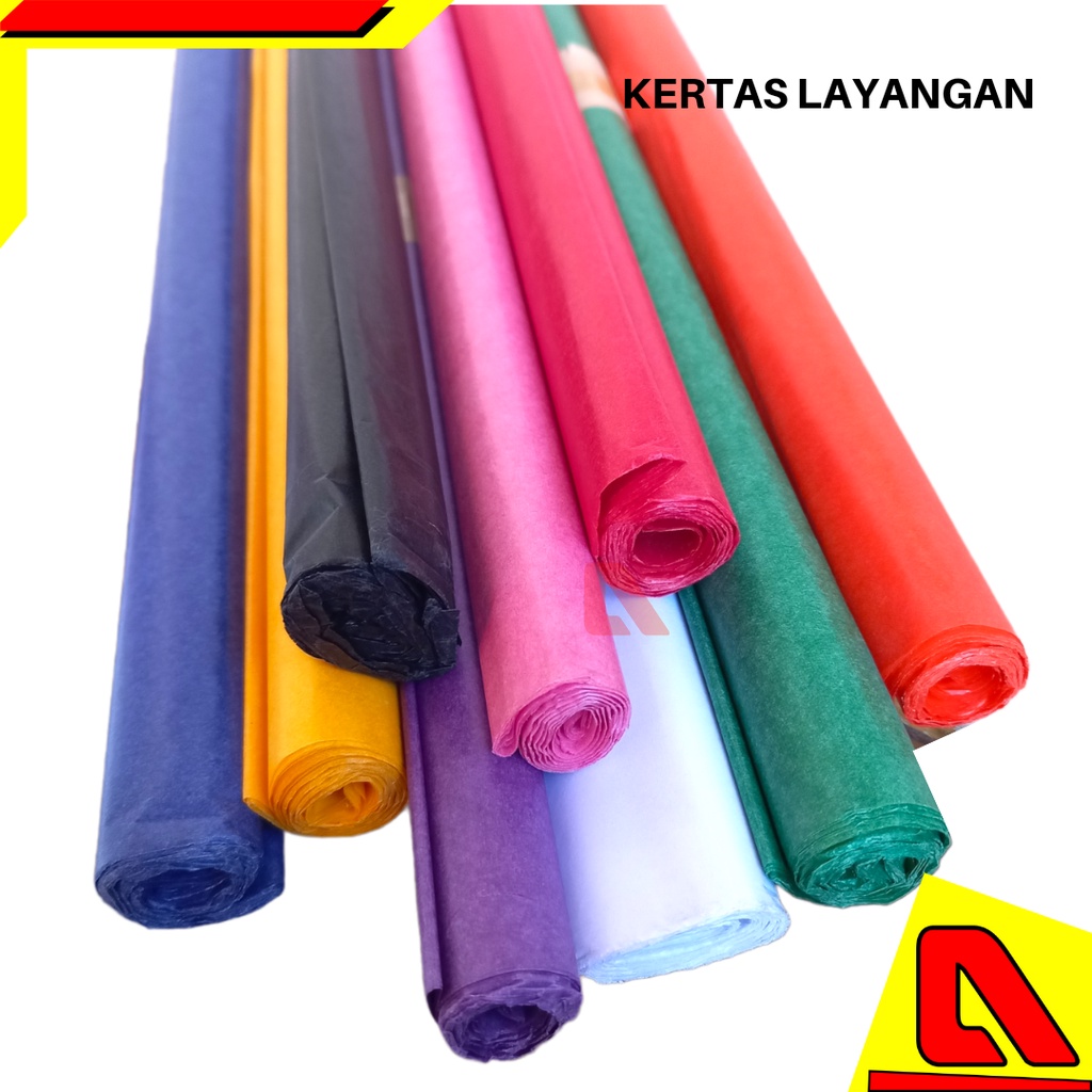 Jual KERTAS LAYANGAN MINYAK WARNA POLOS ECER | Shopee Indonesia