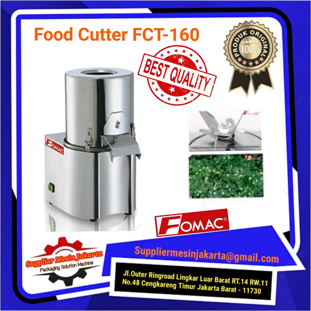 Jual Mesin Pemotong Buah & Sayuran / Food Cutter FCT-160 FOMAC | Shopee ...