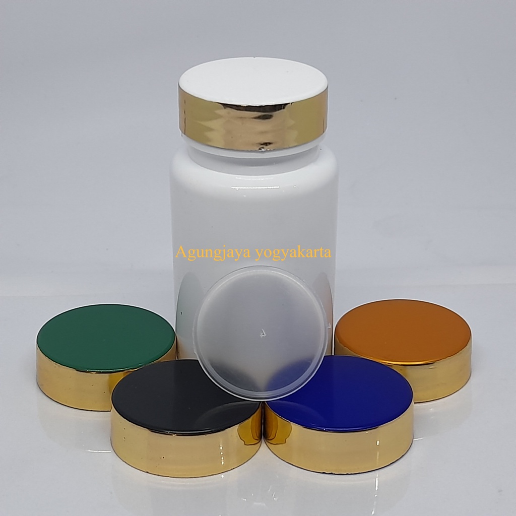 Jual Botol Obat 100 ml Putih Plug Segel / Botol Kapsul 100 ml | Shopee ...