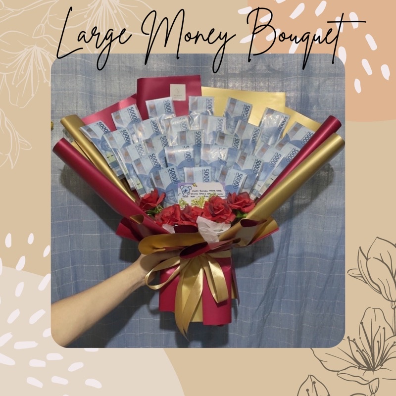 Jual Large Money Bouquet (Jumbo, Buket Uang, Buket Duit, Buket Besar ...