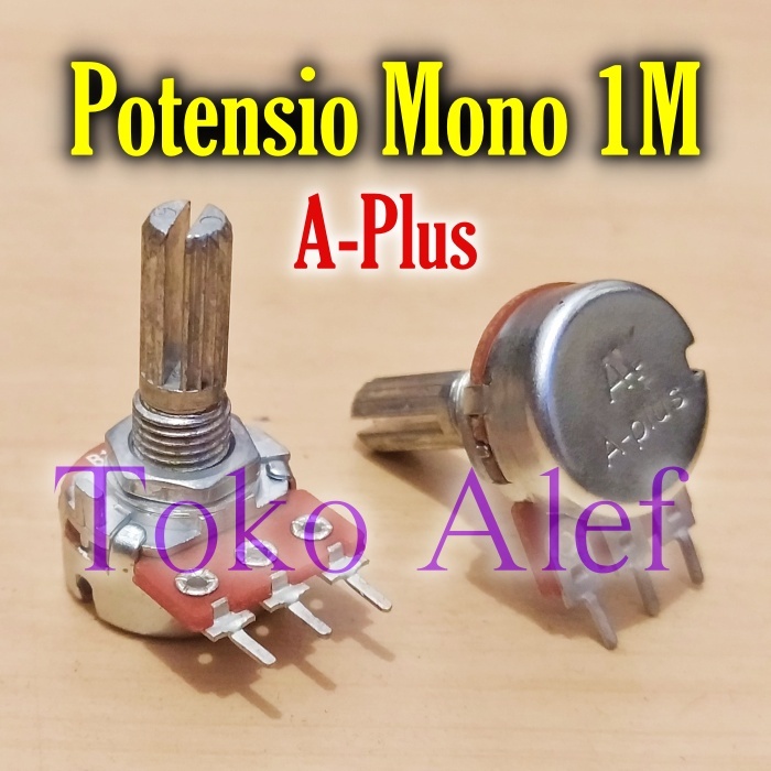 Jual 5Pcs potensio mono A Plus 1M potensiometer 1 M kilo meter | Shopee ...