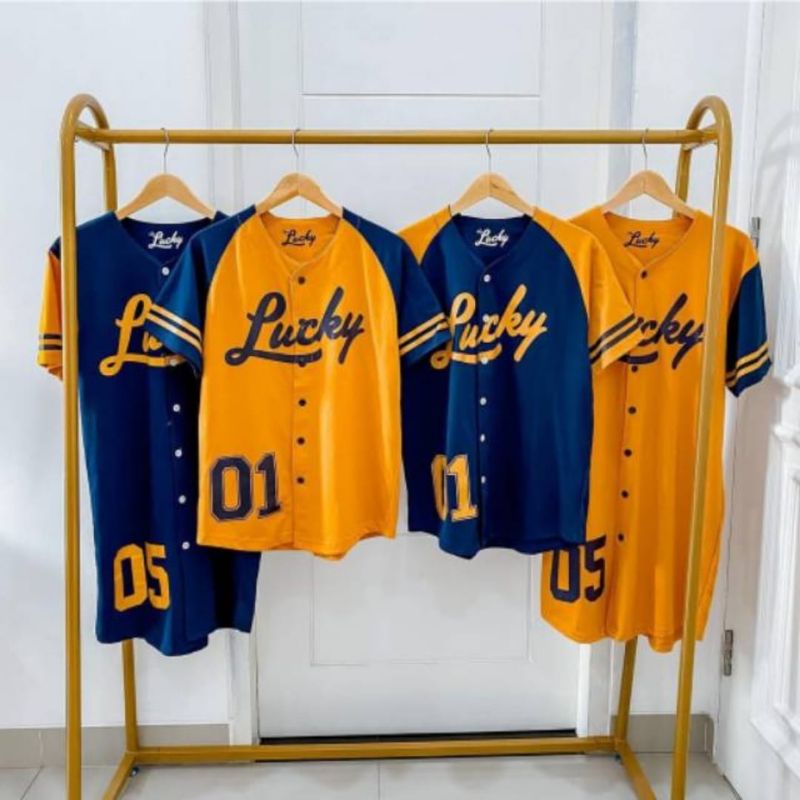 Jual Jersey Baseball Custom Lucky (Pola biasa ,Midi Dress, Long Dress ...