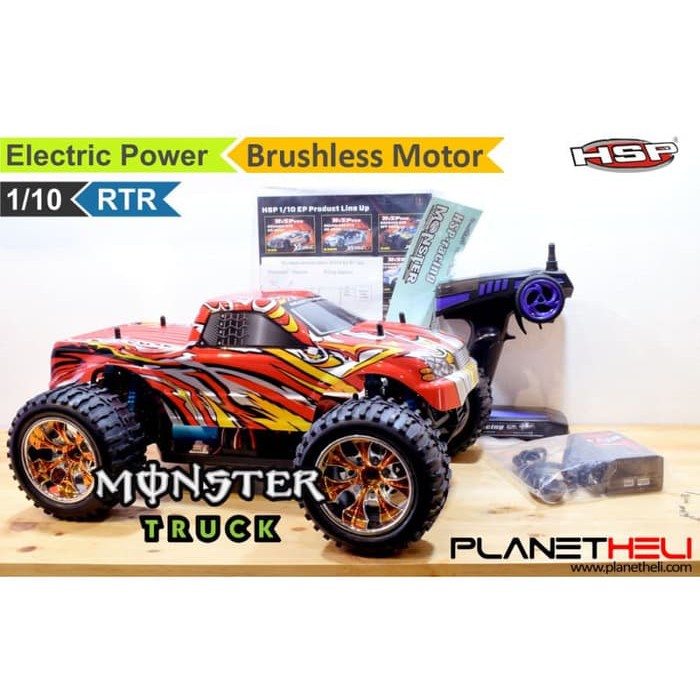 Jual HSP RC Monster Truck BRONTOSAURUS BRUSHLESS 4wd FULL Propo 1/10 ...