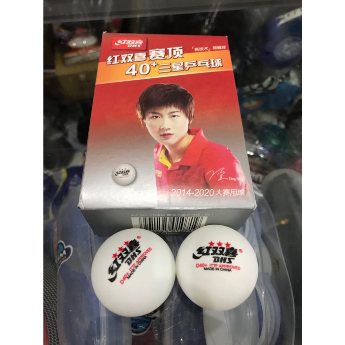 Jual BOLA PING PONG TENIS MEJA DHS 3 BINTANG WARNA PUTIH 40 MM | Shopee Indonesia