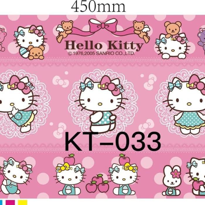 Jual PREMIUM JAMINAN MUTU WALL PAPER STIKER KT-033 HELLO KITTY ...