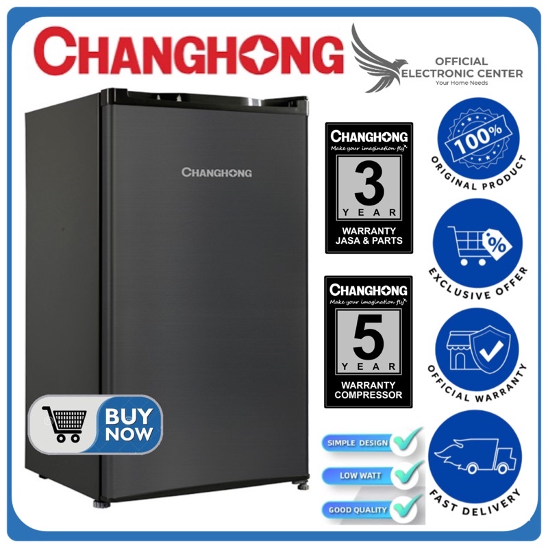 Jual CHANGHONG KULKAS 1 PINTU CBC-100 CBC100 LEMARI ES PORTABLE LOW ...