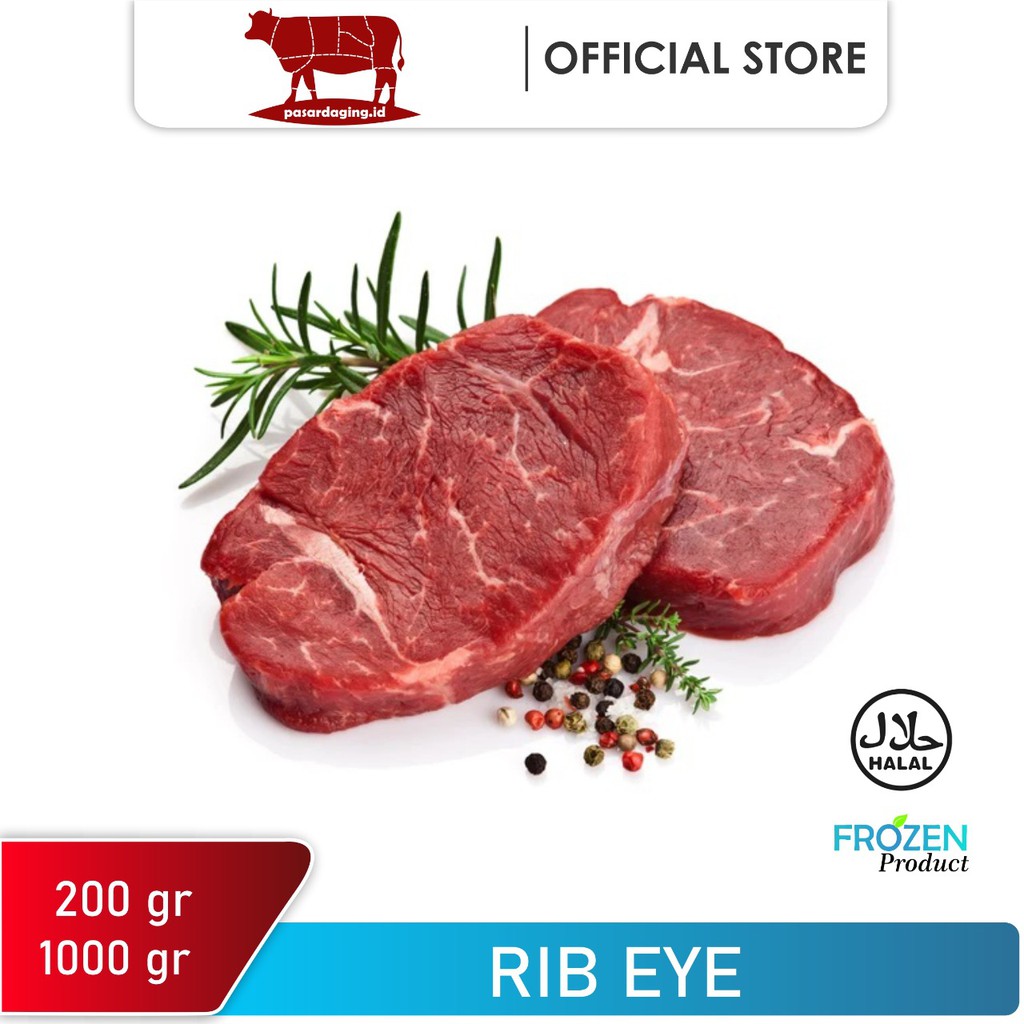 Jual RIB EYE SLICE / DAGING SAPI IMPORT AUSTRALIA / PREMIUM/ 1 KG ...