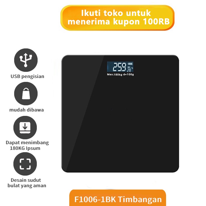 Jual Timbangan badan digital Body 180KG Timbangan Elektronik Timbangan ...