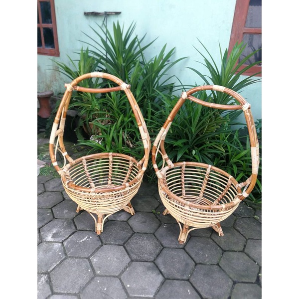 Jual Pikulan angkringan dawet GERAISURYA keranjang kerodong rotan set ...