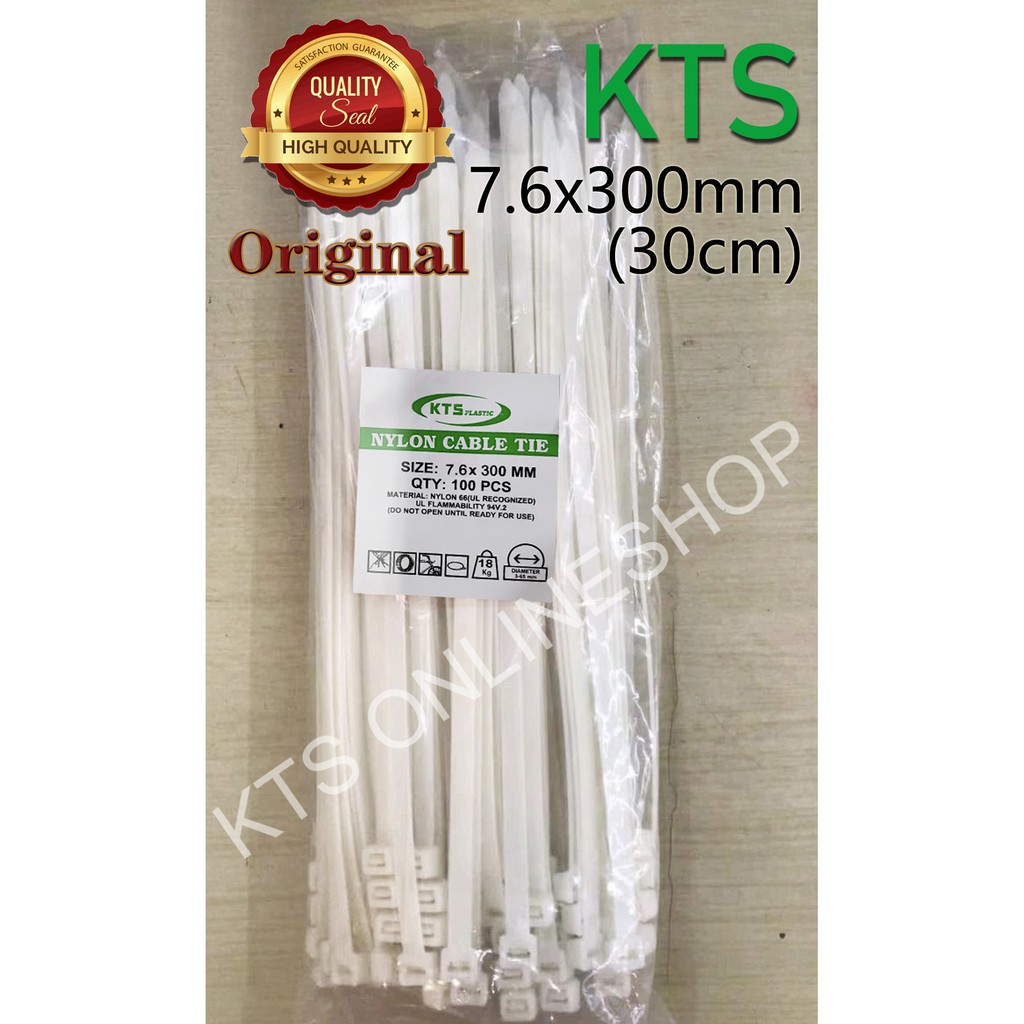 Jual Kabel ties 7.6x300mm Warna PUTIH/HITAM 1PACK Isi 100PCS | Shopee Indonesia