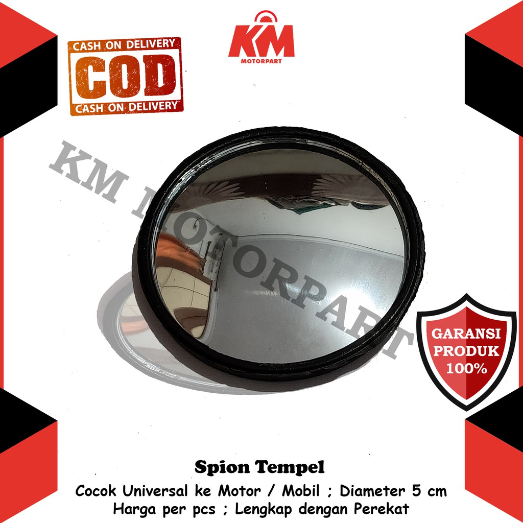 Jual Spion Tempel Mini Cembung Motor dan Mobil 1 pcs Kaca Tambahan ...