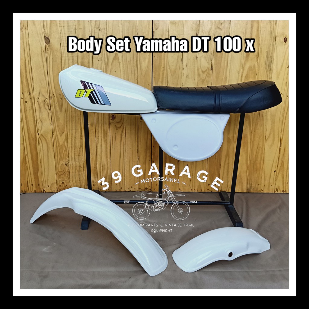 Jual Body set trail tua model YAMAHA DT 100 cover set trail vintage yamaha DT trail klasik trail ...